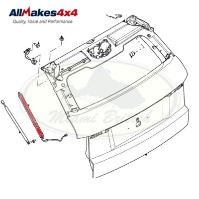 LAND ROVER ELECTRIC TAILGATE REAR END DOOR STRUT RANGE EVOQUE LR105392 ...