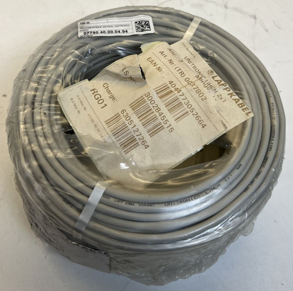[1,19€/M] 100m LAPP Unitronic LiHCH 2x1 Datenleitung 0037802 ...