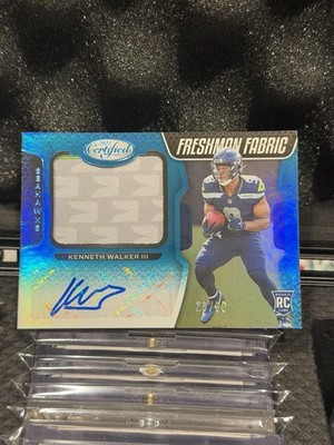 2022 Panini Certified Kenneth Walker III RPA RC /50 Freshman Fabric ...