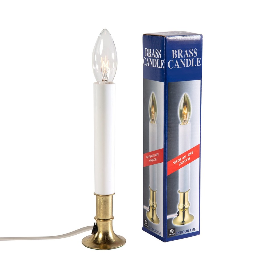 Creative Hobbies® Pack of 6 Electric Window Candle with On/Off Switch ...
