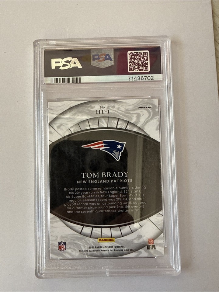 2021 Panini Select - Hidden Talents Tom Brady #HT-1 Silver Prizm PSA 10 ...
