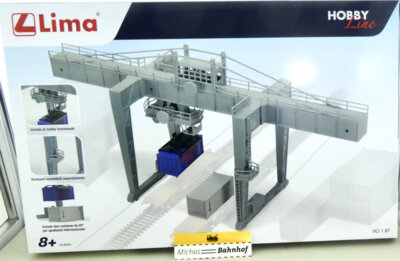 Lima HL8000 Container Crane With 2 Containers H0 1:87 Boxed KF1 Μ | eBay
