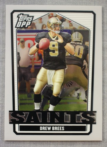 Drew Brees GOAT Purdue NO Saints 2007 Topps DPP Card #11 Rare Silver ...