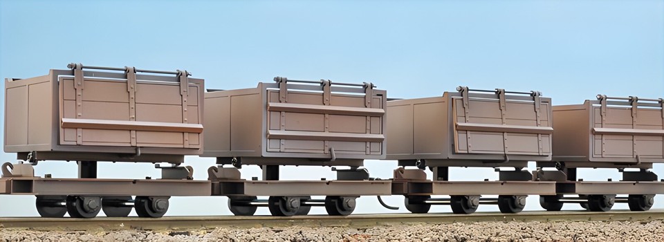 On30/On2/On18 DB Narrow Gauge Ore Car 2 Cars Kit Mining Wagon Tipper ...