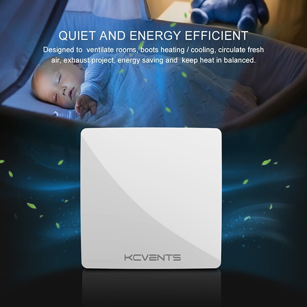 Single Room Heat Recovery Kit Extractor Fan Extract Supply Fresh VT501 ...