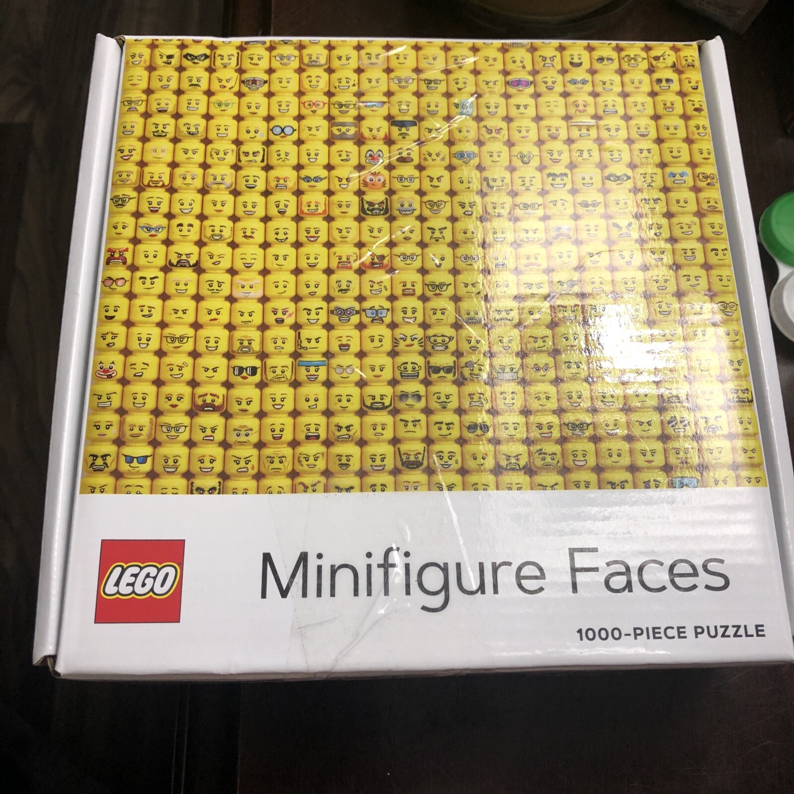 COMPLETE LEGO Minifigure Faces 1000 Piece Jigsaw Puzzle 25"x20" Open ...