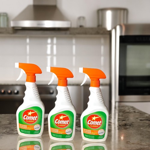 Comet Classic KITCHEN Cleaner with Bleach - 24oz Pack Of 3 Spray ...