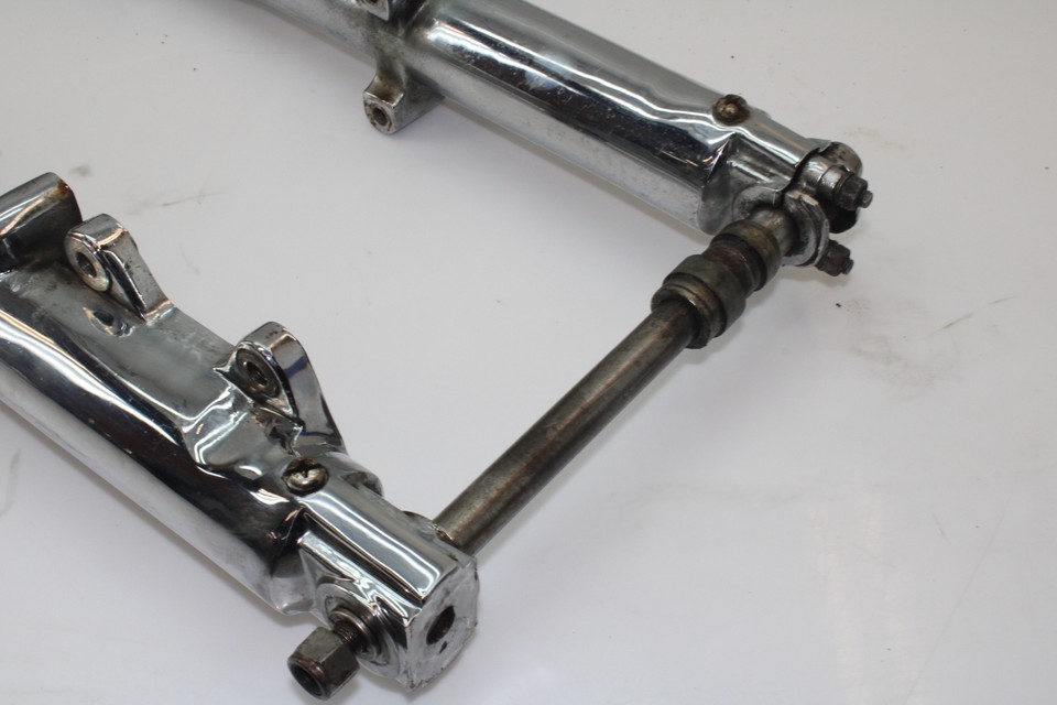 86-99 CUSTOM EVO FRONT END FORKS FORK TRIPLE TREE WIDE FORKS CHROME ...