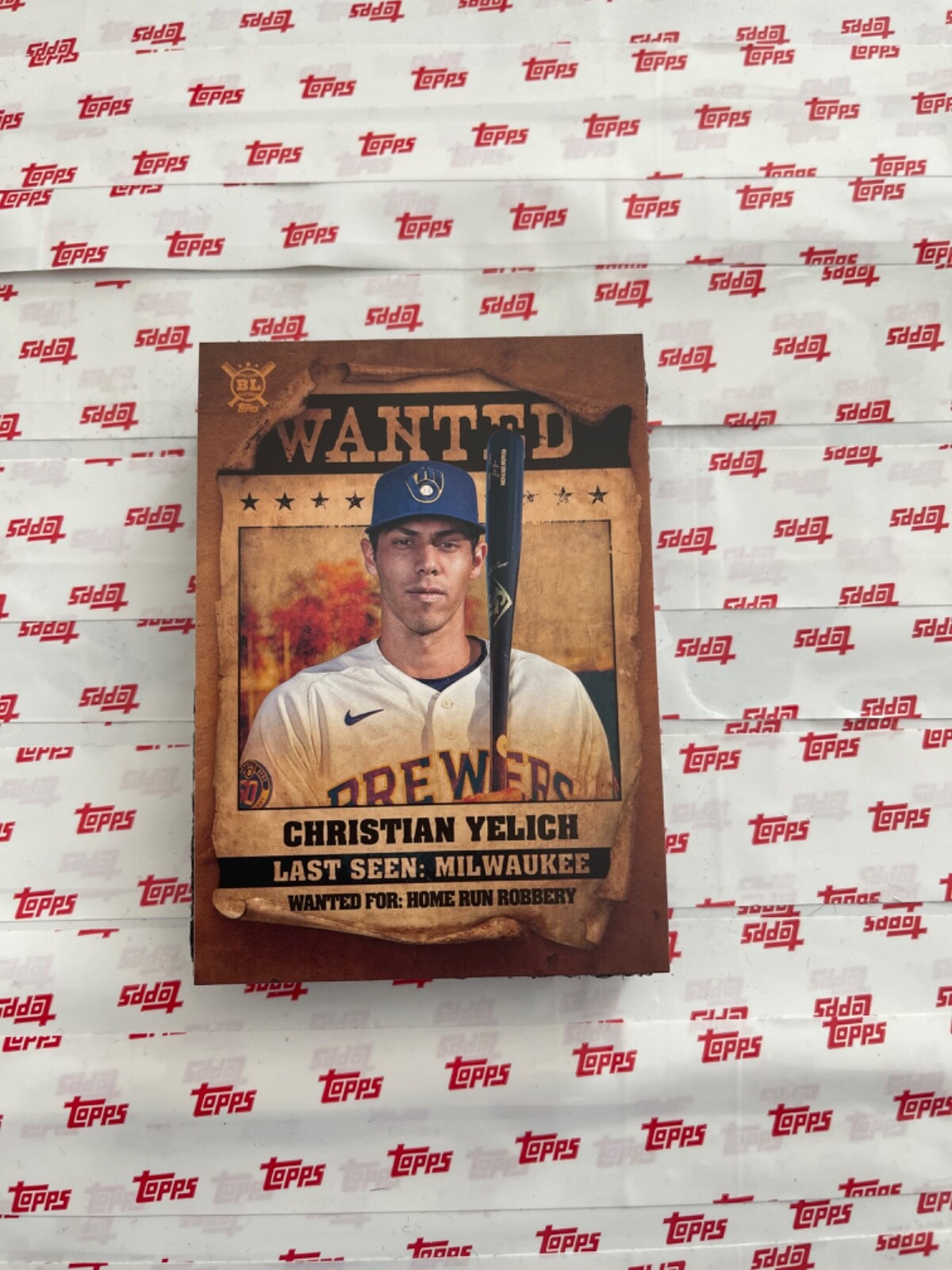 2021 Topps Big League Christian Yelich Wanted Insert Card #WT-4 Brewers ...