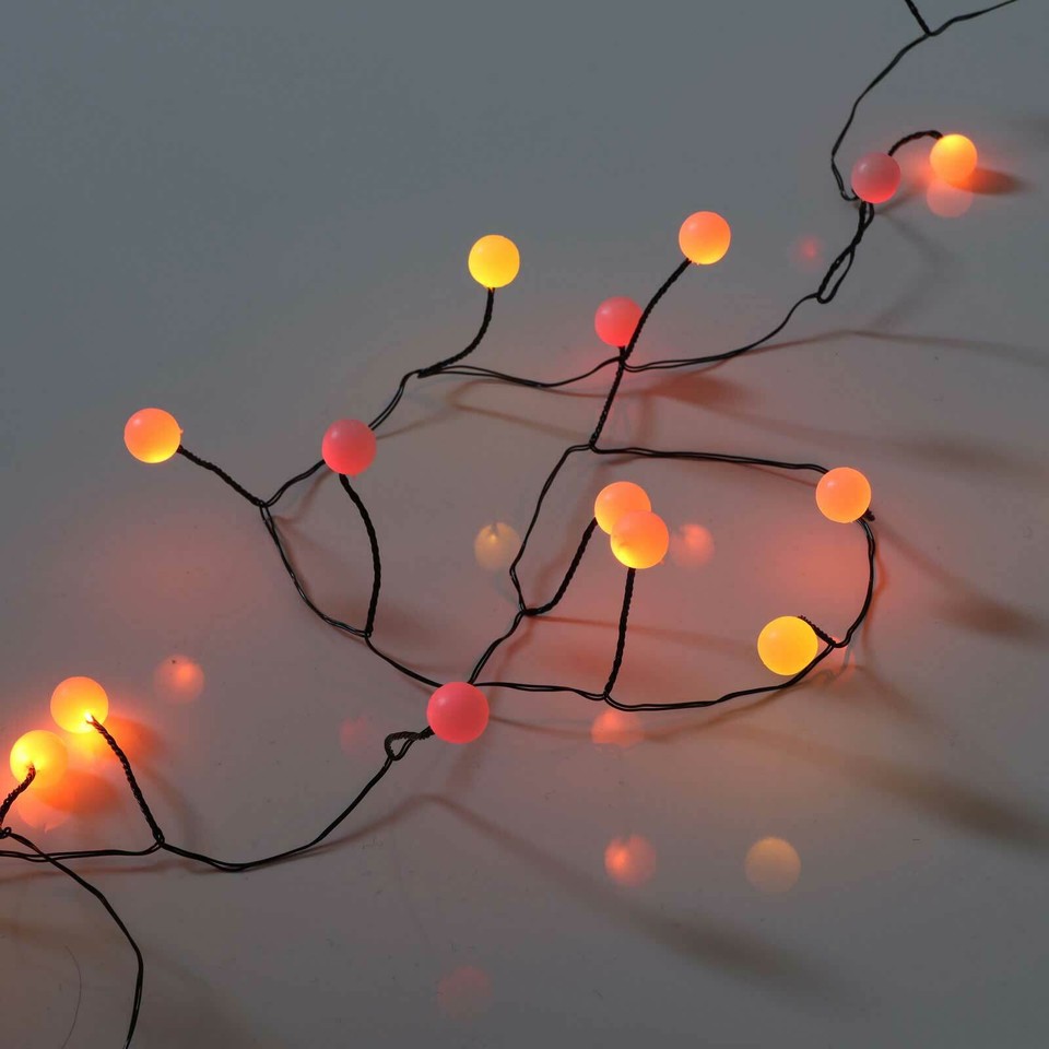 Qbis Fireplace Sunset LED Display Fairy Lights-Red, Orange, Yellow ...