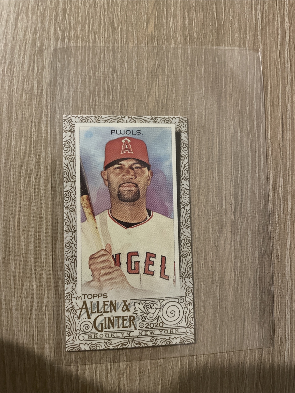 2020 Topps Allen and Ginter Mini #110 GOLD BORDER Albert Pujols Angels ...