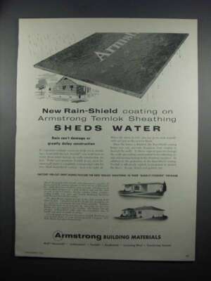 1954 Armstrong Temlok Sheathing Ad - Rain-Shield | eBay