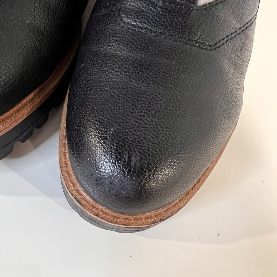 Nine West Women's 8 Black Ivani Sherpa Lace-up Combat Boots | eBay