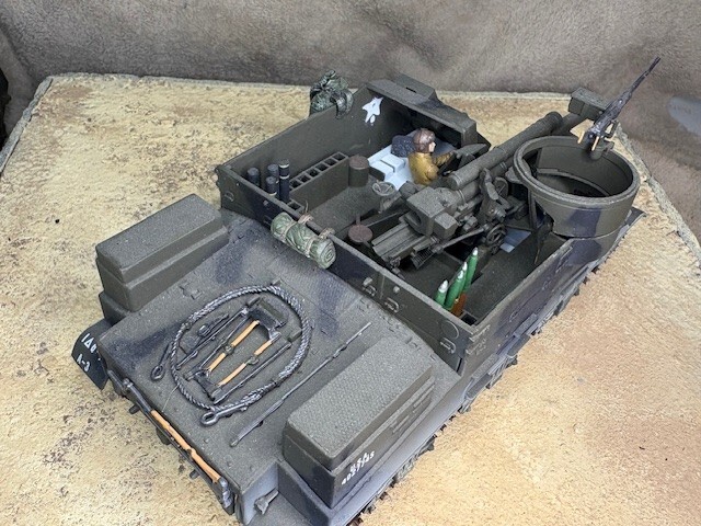 21st Century Toys, US WW2 M7 Priest Self-Propelled Gun + 3x Soldiers, 1 ...