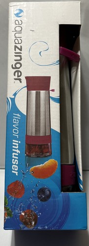 AquaZinger - Flavor Infuser - Reusable Stainless Steel Bottle - Red ...