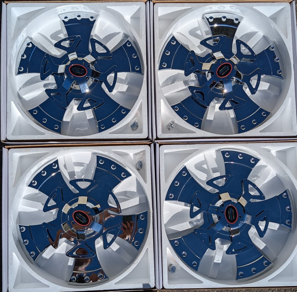 20" INCH CHROME SPINNER RIMS WHEEL SPINNERS UNIVERSAL FIT LUGS INCLUDED ...