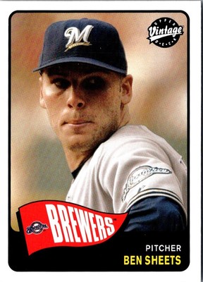 2003 Upper Deck Vintage Ben Sheets #40 Milwaukee Brewers Baseball Card ...