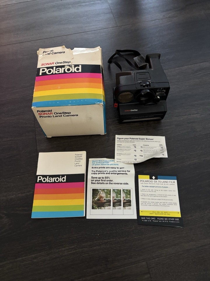 Polaroid Land Camera Polasonic 5000 Autofocus AF Instant SX-70 Film ...