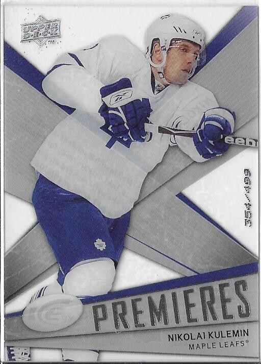2008-09 Upper Deck Ice NIKOLAI KULEMIN Ice Premieres rookie card #165 ...