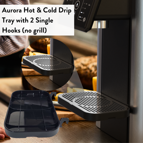 Aurora Hot & Cold Drip Tray Assembly with 2 Single Hooks, AUR001, Spare ...