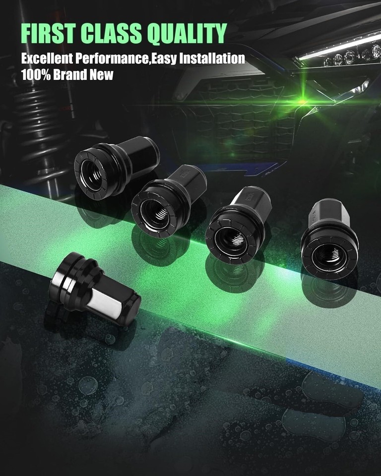 32 Black 14x1.5 OEM Factory Style Lug Nuts Fits Ford F-250 F-350 HCPZ ...