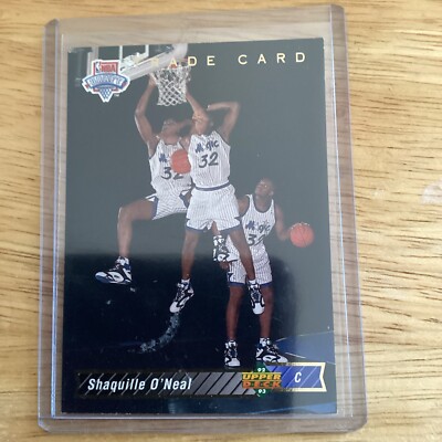 Shaquille Shaq O'Neal #1B NBA Rookie Basketball Trade Card 1992 / 93 ...