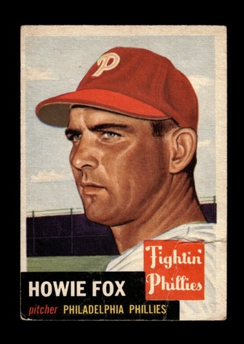 1953 Topps Set-Break # 22 Howie Fox LOW GRADE (filler) *GMCARDS* | eBay