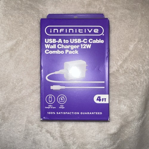 Infinitive USB To USB C Cable Wall Charger Combo Pack | eBay