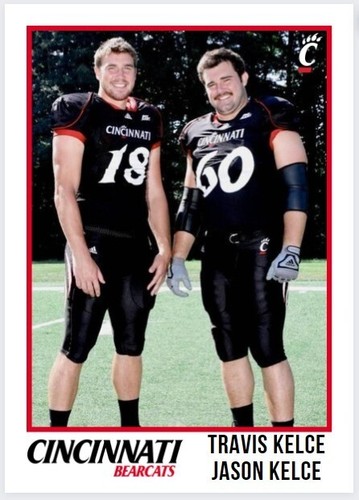 2009 Jason & Travis Kelce College Rookie Card Cincinnati Bearcats ...