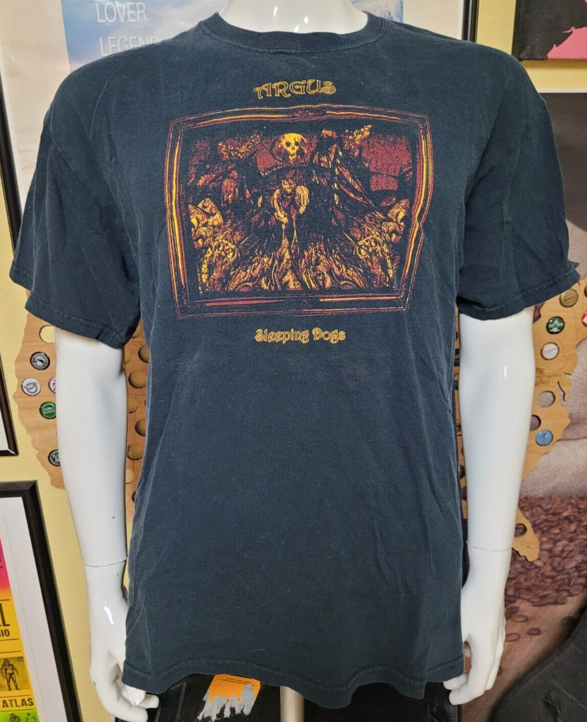 VTG Argus Sleeping Dogs 2011 Band Doom Metal T Shirt … - Gem