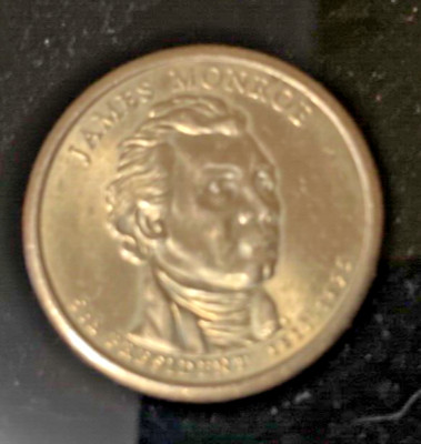 2008 Gold James Monroe 5th President 1817-1825 One Dollar Coin US $1 ...
