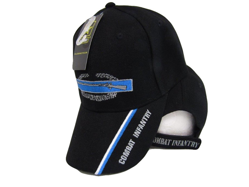 US Army Combat Infantry Division Rifles Black Embroidered Cap Hat ...