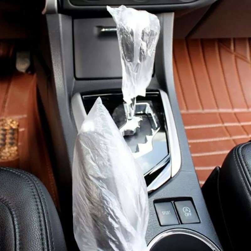 50PC Clear Plastic Car Handle Covers Protection for Auto Interior AU ...