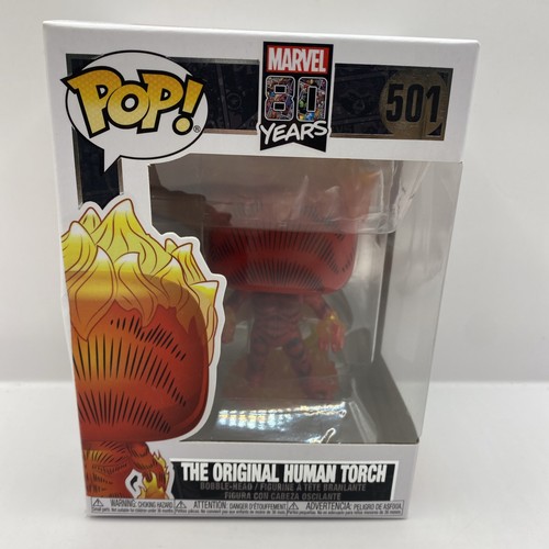 Funko Pop! The Original Human Torch 501 Marvel Comics Fantastic Four ...