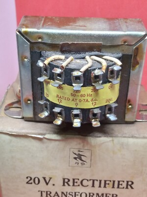 RS 20V RECTIFIER TRANSFORMERN.. NEW ? OLD STOCK VINTAGE RADIO SPARES ...