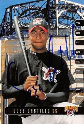 Jose Castillo autographed Baseball Card (Pirates) 2003 Donruss Studio ...