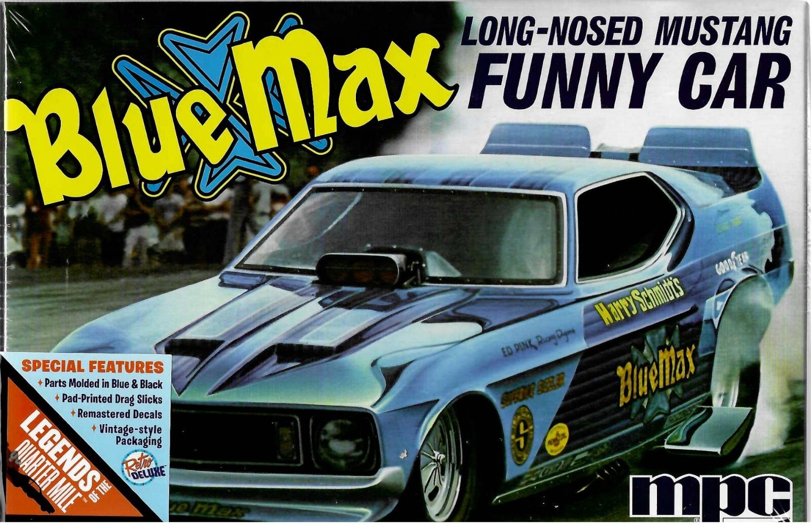 MPC 930 Blue Max Long-Nosed Mustang Funny Car model kit | eBay