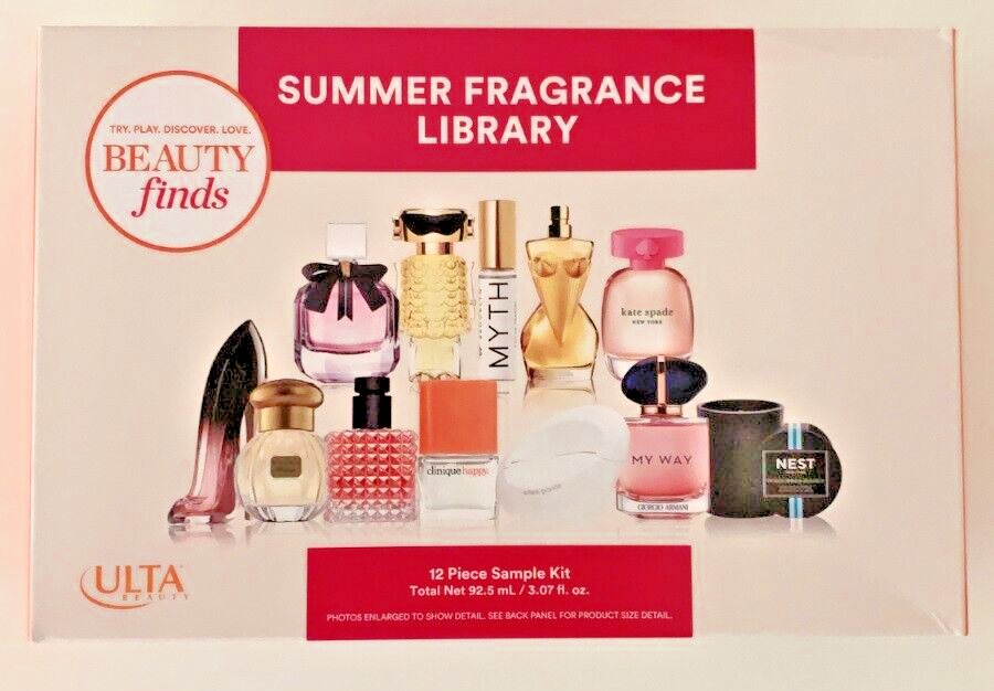 12 Pc ULTA Beauty Finds Summer Fragrance Library Mini Perfume Set, New ...