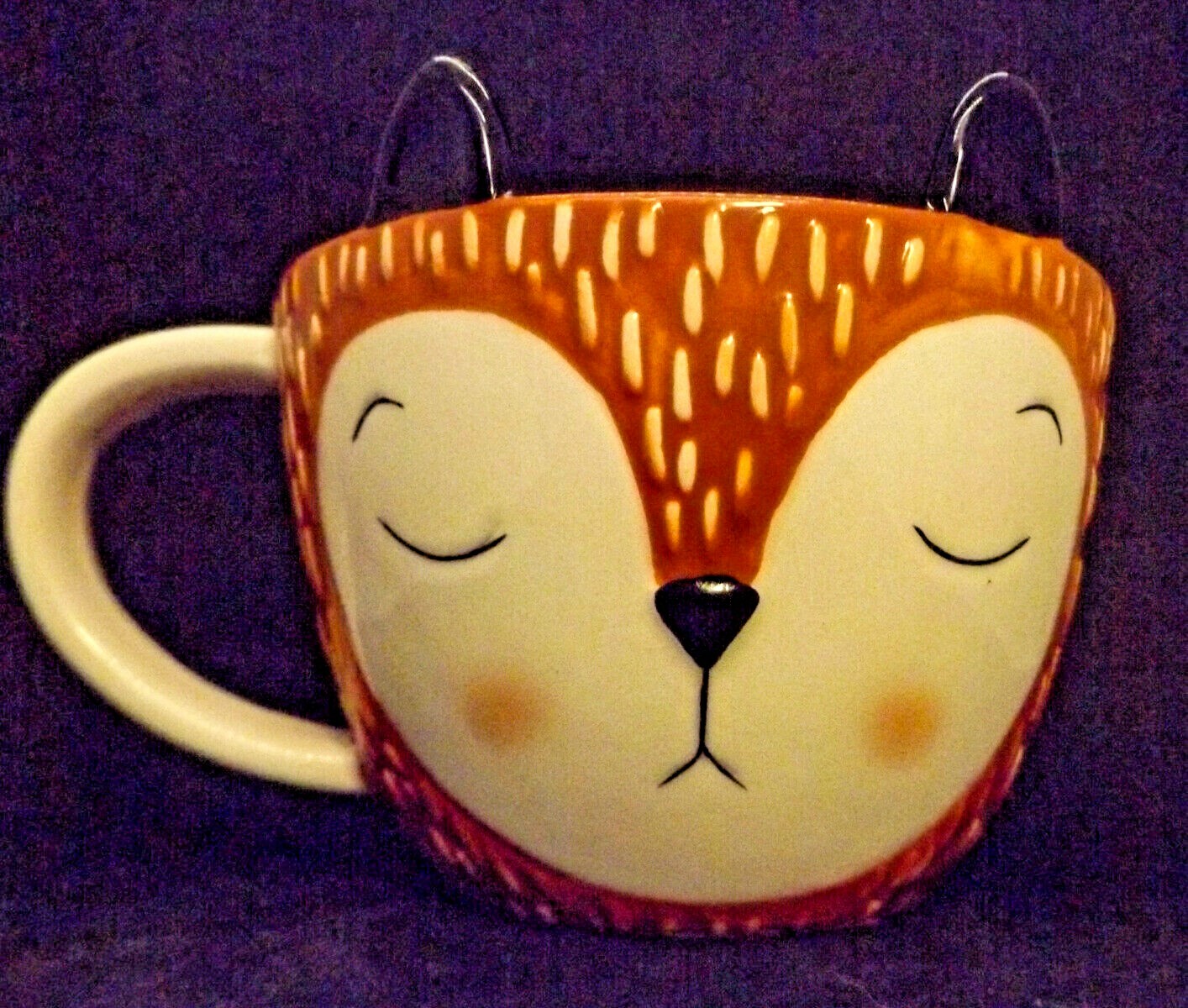 Kitty Cat Face Mug with Cat Ears and Embossed Fur Novelty | eBay