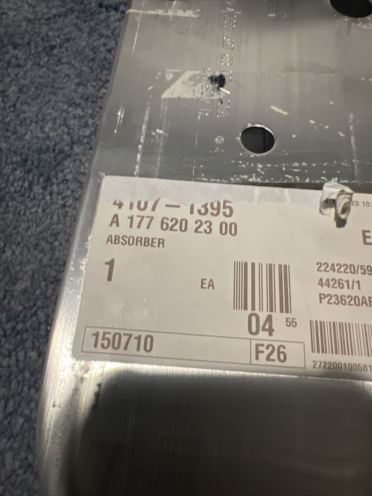 Mercedes-Benz a Class W177 Front Impact Absorber P/n A1776202300 Ref ...