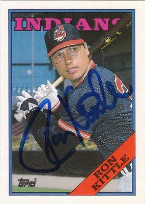 RON KITTLE Autographed Signed 1988 Topps Traded card #58T Cleveland ...