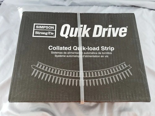 Quick Drive WSV SUBFLOOR Screw #9 (WSV2S) 2” Qty 2000 New/Sealed *Ships ...