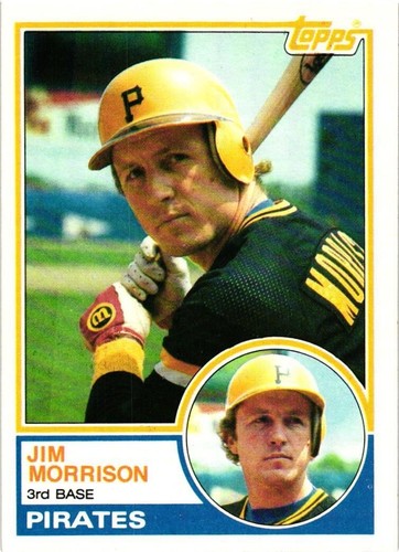 1983 TOPPS JIM MORRISON #173 BASEBALL CARD $0.99 VALUE BOX | eBay