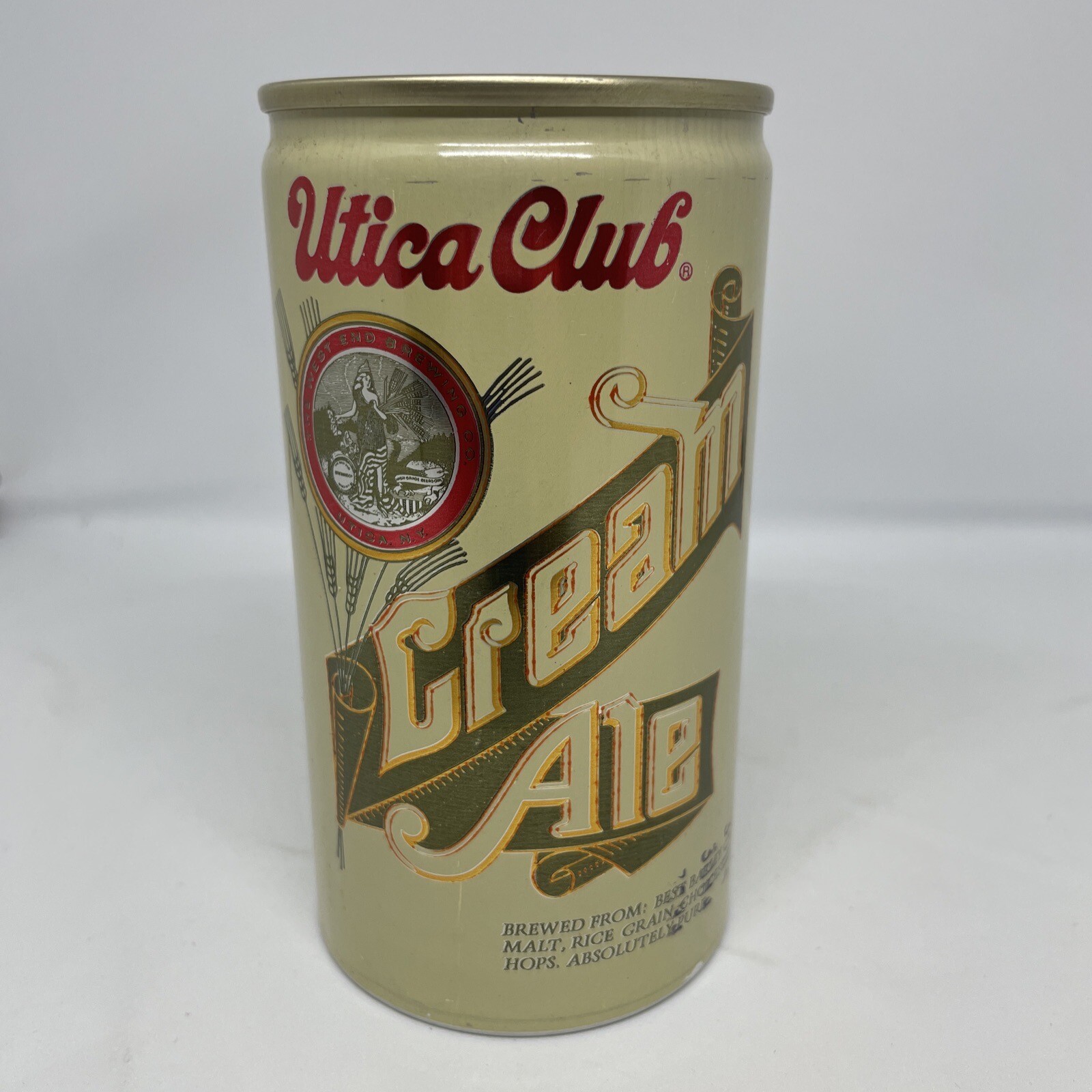 UTICA CLUB CREAM ALE ALUM PULL TAB BEER CAN -- WEST END BREWING, N.Y ...