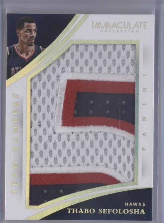 2014-15 Panini Immaculate Collection - Team Logos Thabo Sefolosha #50 ...