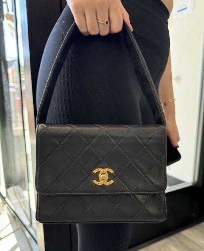 CHANEL Vintage Matelasse Coco Mark Square Vanity Mini Handbag **EBAY ...