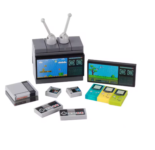 Lot of 29 Pieces Consoles Controllers Screens.. Custom Lego Accessories ...