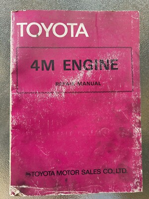 1976 Toyota 4M - Factory Workshop Repair Manual - Engine Service | eBay ...