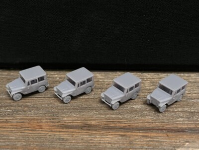N SCALE 1:160 MAIL TRUCK / JEEP (4pk) | eBay