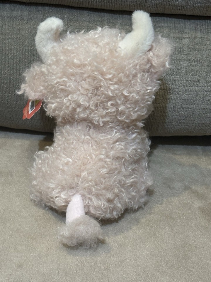 NEW, VALENTINE FUZZY PINK COW WITH PINK HEART 10" PLUSH | eBay